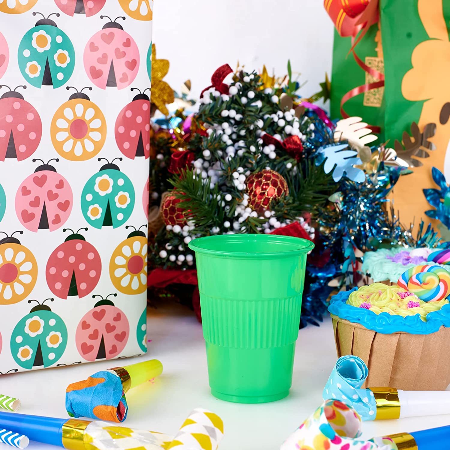 500 Pack 5 oz Plastic Cups, Disposable Drinking Cups - Bowls, Plates & Cups