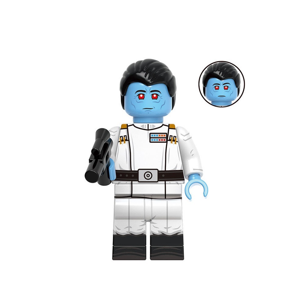 Star Wars Ahsoka Grand Admiral Thrawn Minifigures Weapons and ...