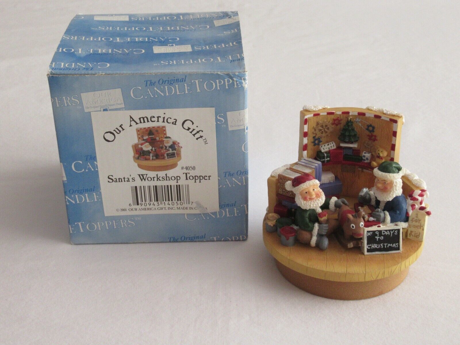 Our America Gift Original Candle Toppers Santa's Workshop Toys Elves ...