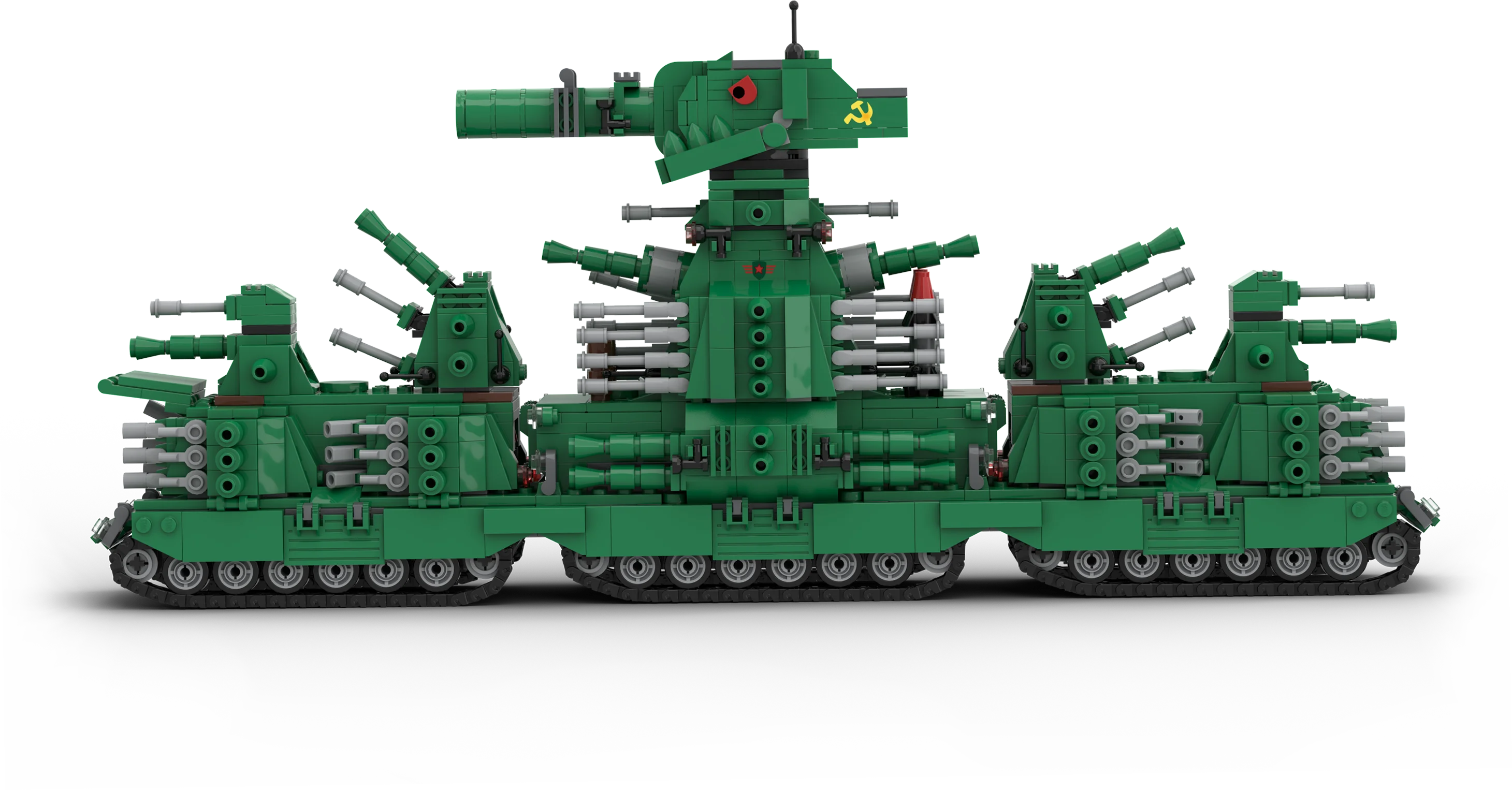 MOC Military Type KV44 Armored vehicles Main Battle Tank Model Building Blocks - Toys & Hobbies