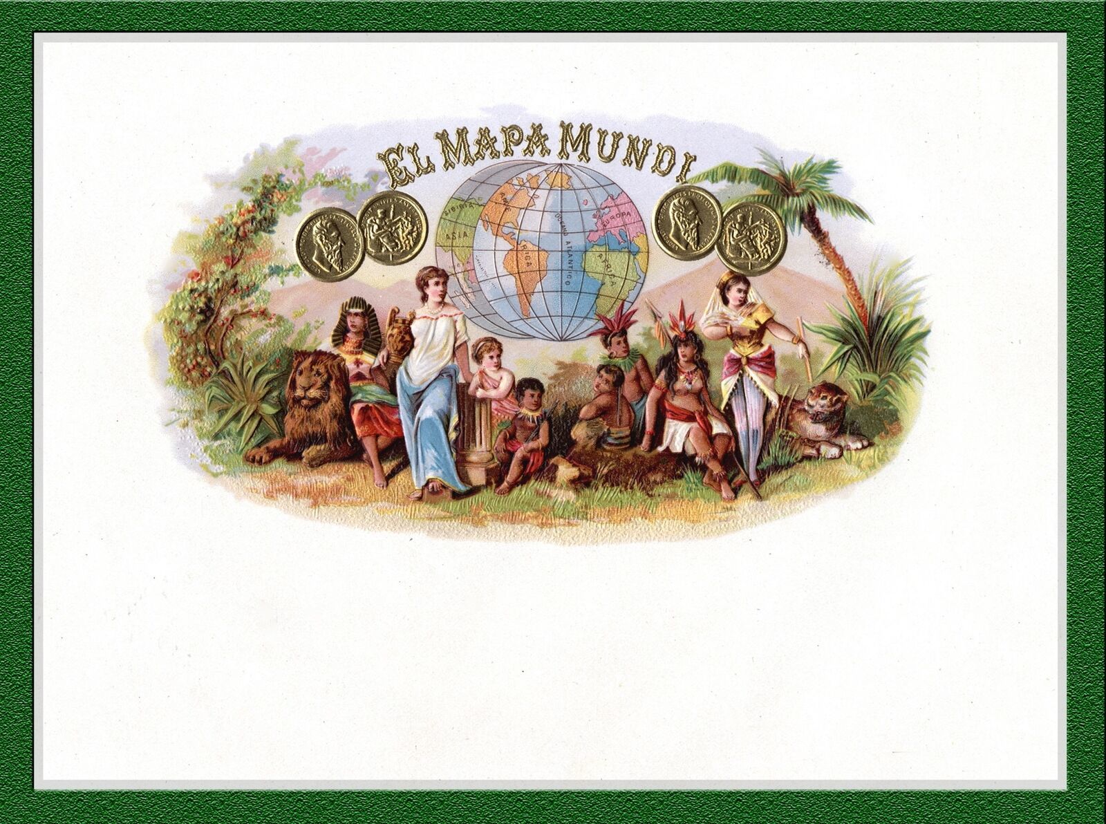 4719.Cuban cigars.el mapa mundi.tabacos.POSTER.decor Home Office art ...