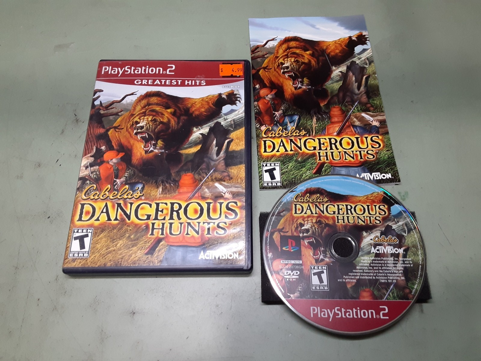 Cabela's Dangerous Hunts [Greatest Hits] Sony PlayStation 2 Complete in ...