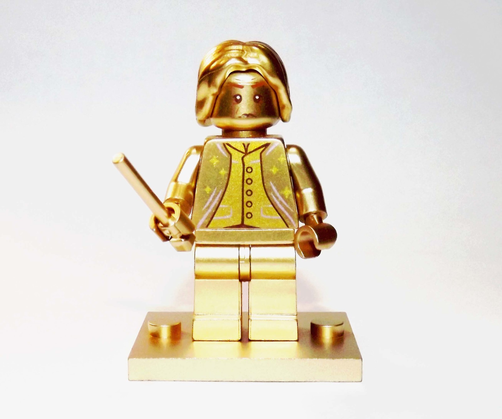 Minifigure Custom Toy Professor Severus Snape Gold 20 Year edition ...