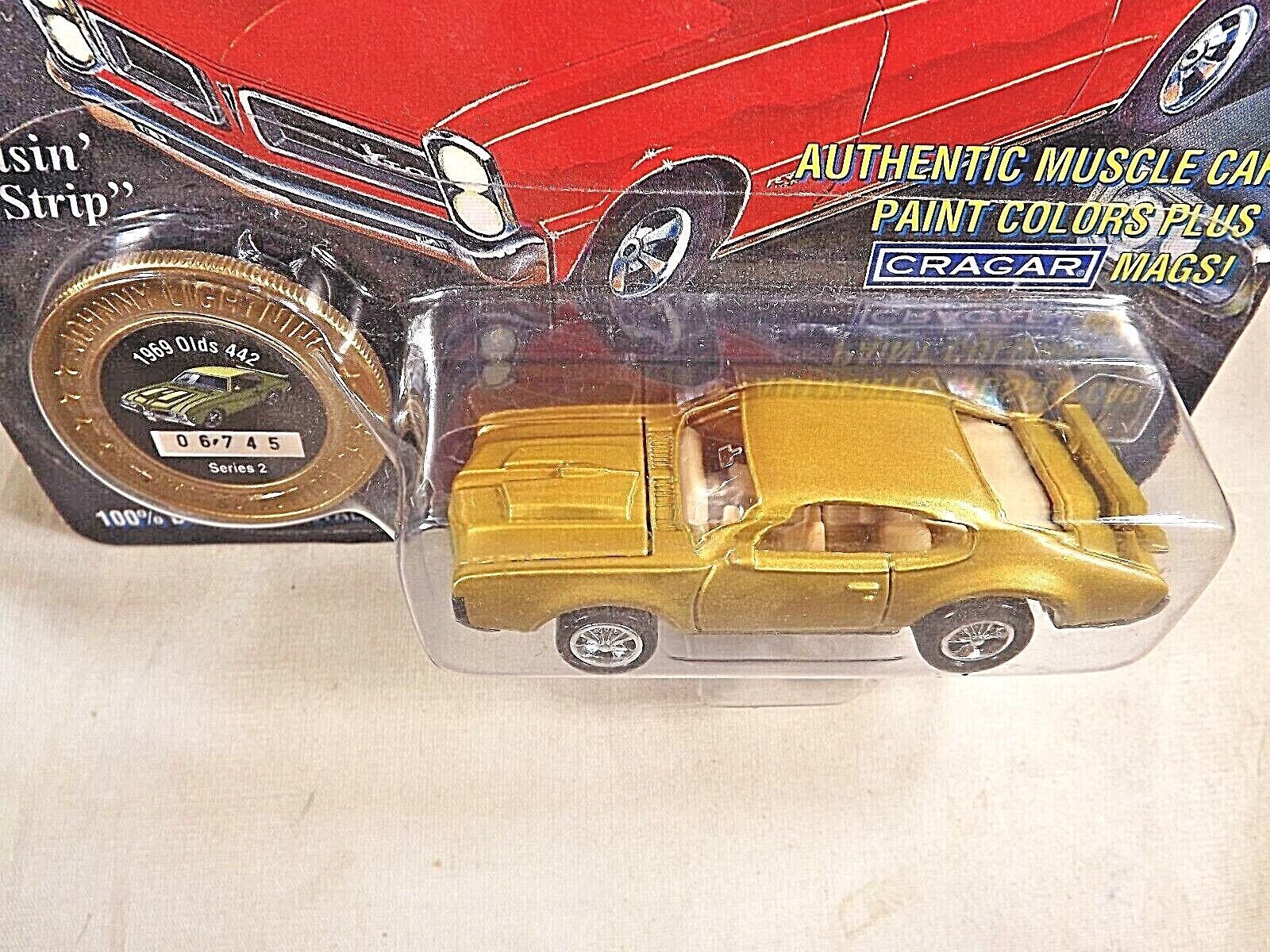 1994 Johnny Lightning USA Muscle Cars Series 2 1969 OLDS 442 Gold w ...
