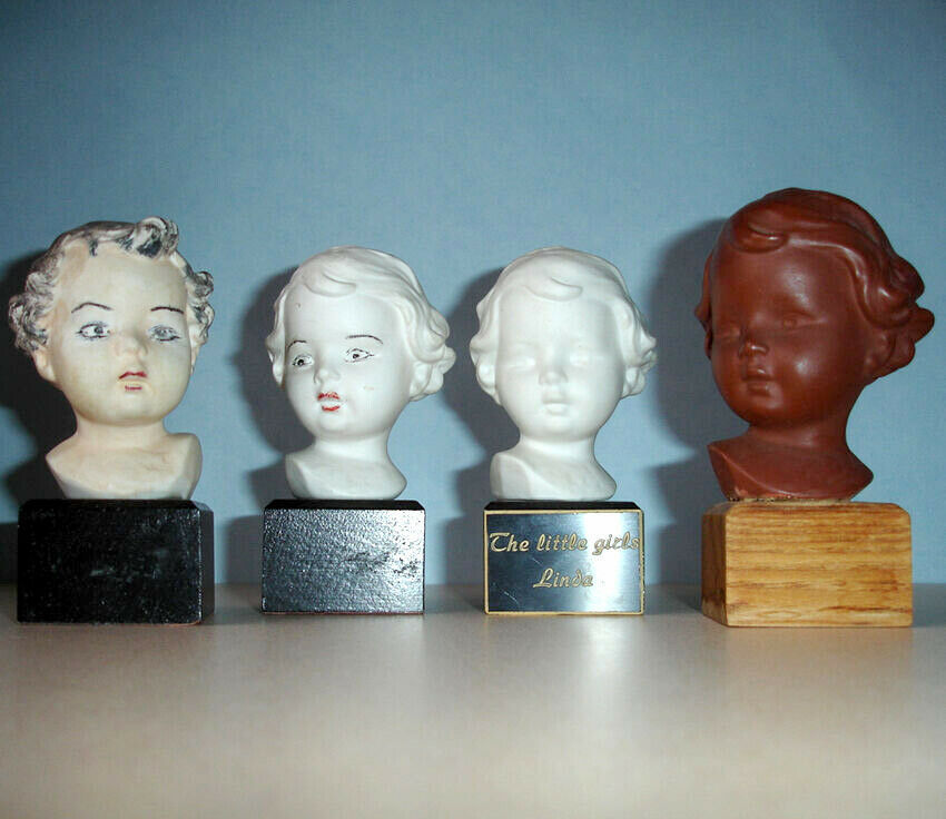 Goebel Young Girl Head Bust SET/4 Display Pieces Different Stages of ...