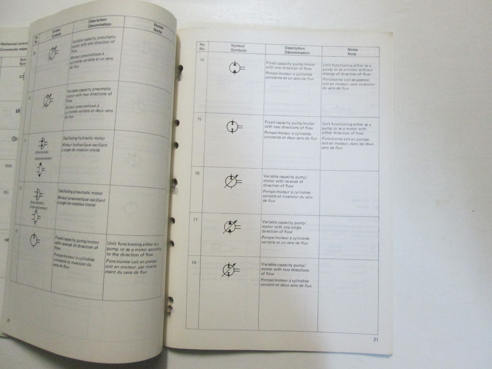 Volvo BM Symbols For Fluid Diagrams Compendium Manual USED OEM Volvo ...