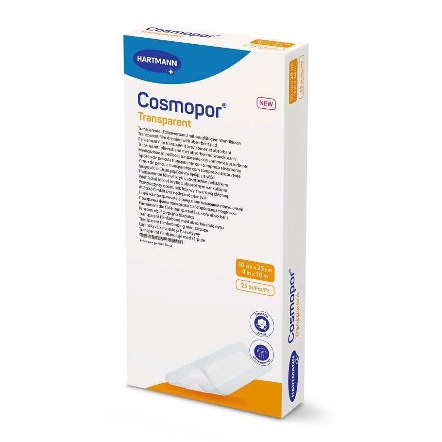 Cosmopor Transparent (Previously Hydrofilm Plus) Film Dressing 10cm x ...