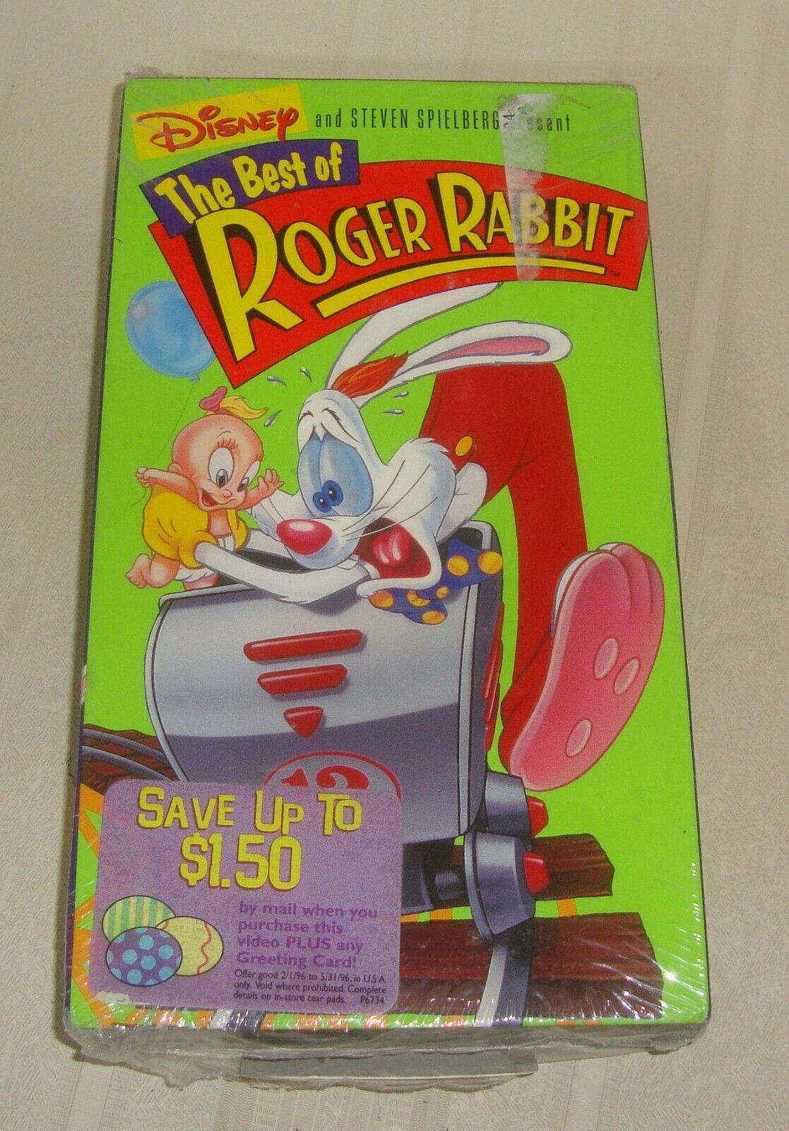 1996 The Best of Roger Rabbit VHS Video Tape Disney Spielberg New - VHS ...