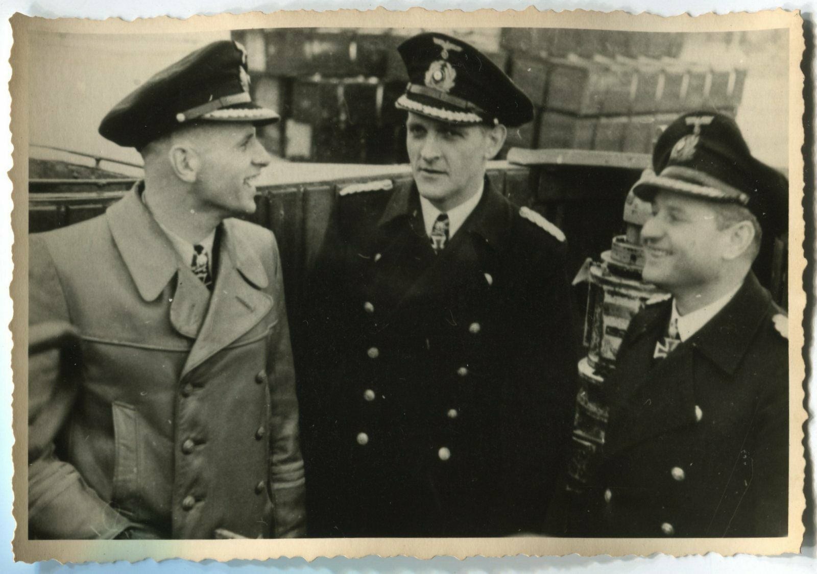 German WWII Photo Kriegsmarine Officers Knight's Cross Recipient 01412 ...