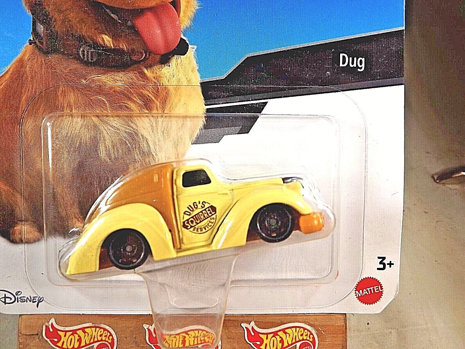 2022 Hot Wheels Disney Pixar Character Cars UP - DUG Dog Car Yellow ...