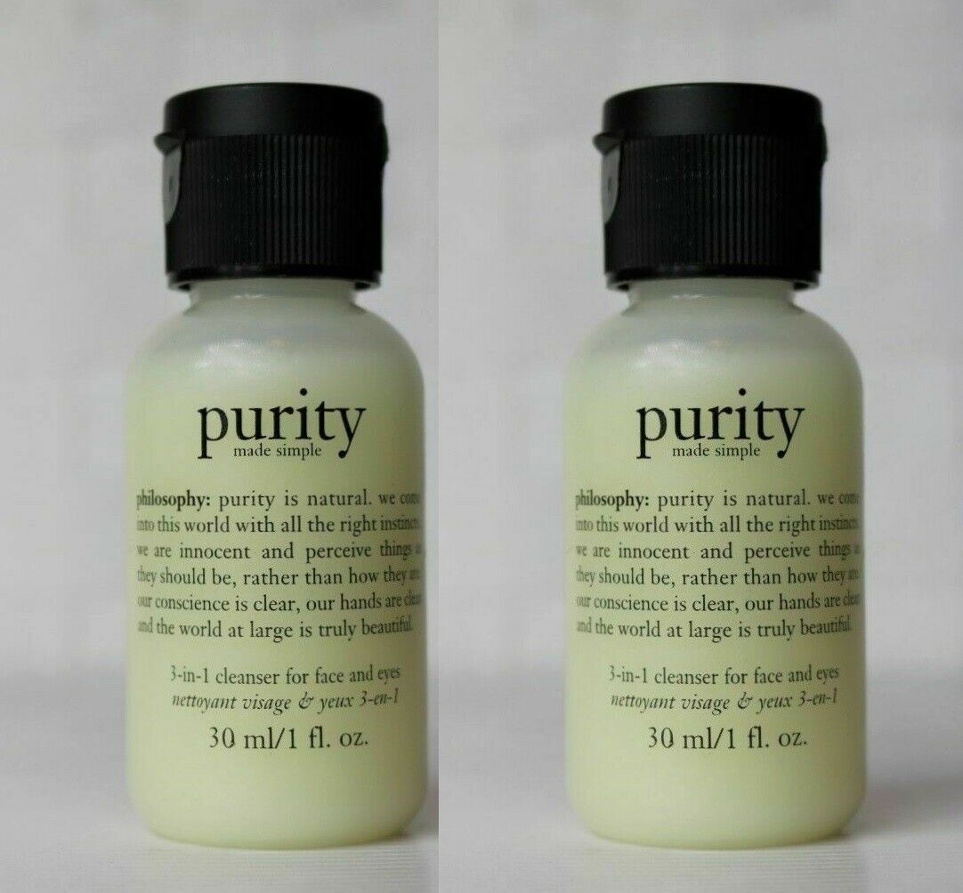 Philosophy Purity Made Simple 3-in-1 Cleanser Face & Eyes 30 ml each ...