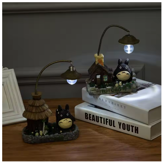 Totoro-Themed Desk Lamp with Lantern Design – Anime Night Light and ...