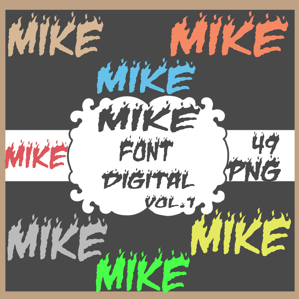 Mike Font Digital Vol.1 - Digital Scrapbooking