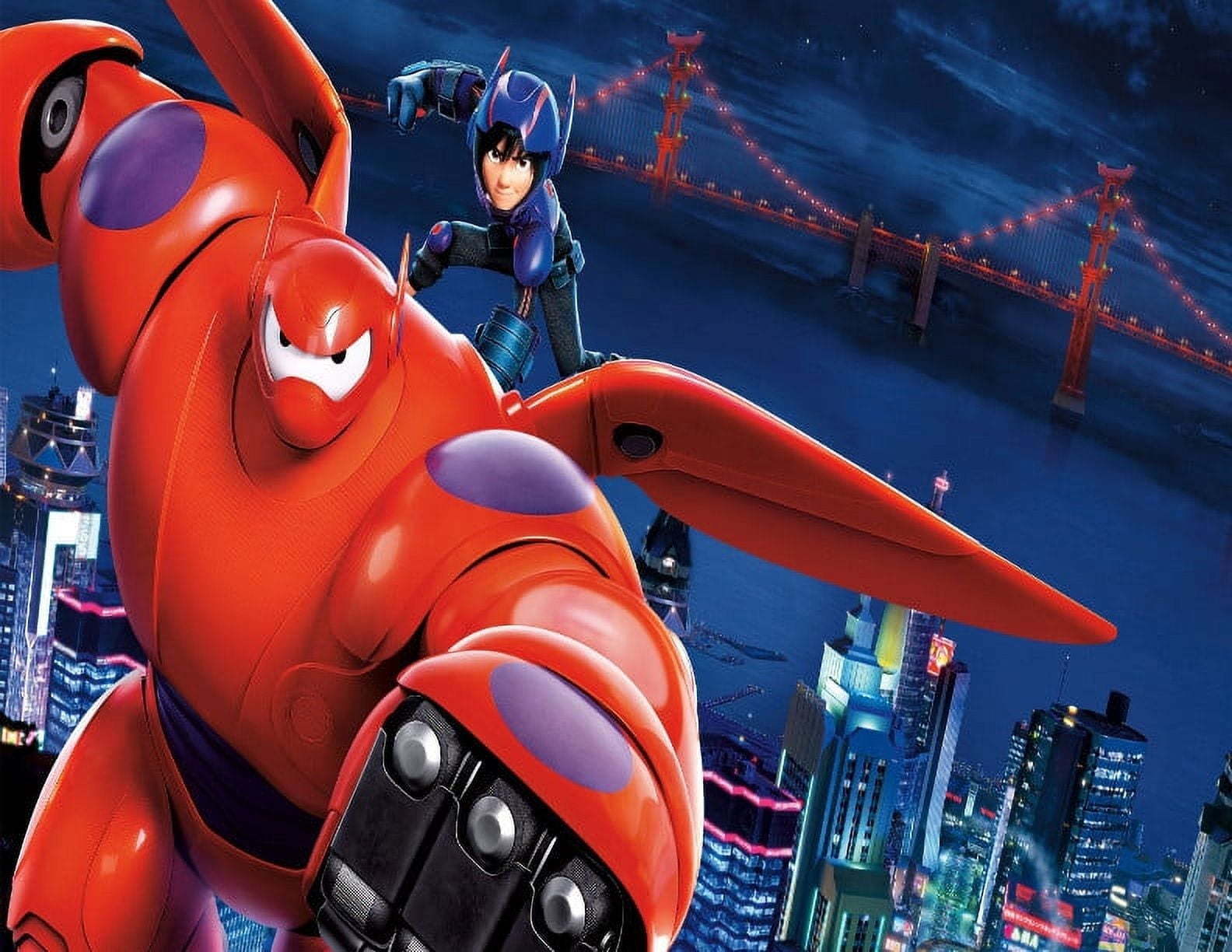 Disney's Big Hero 6 Hiro Hamada Baymax Edible Cake Topper Image ...