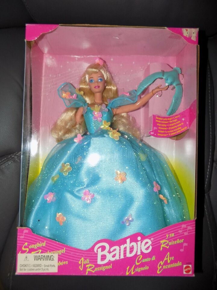 1995 Songbird Barbie #14320 NRFB NEW Bird Sings! Rare: Multi Language ...