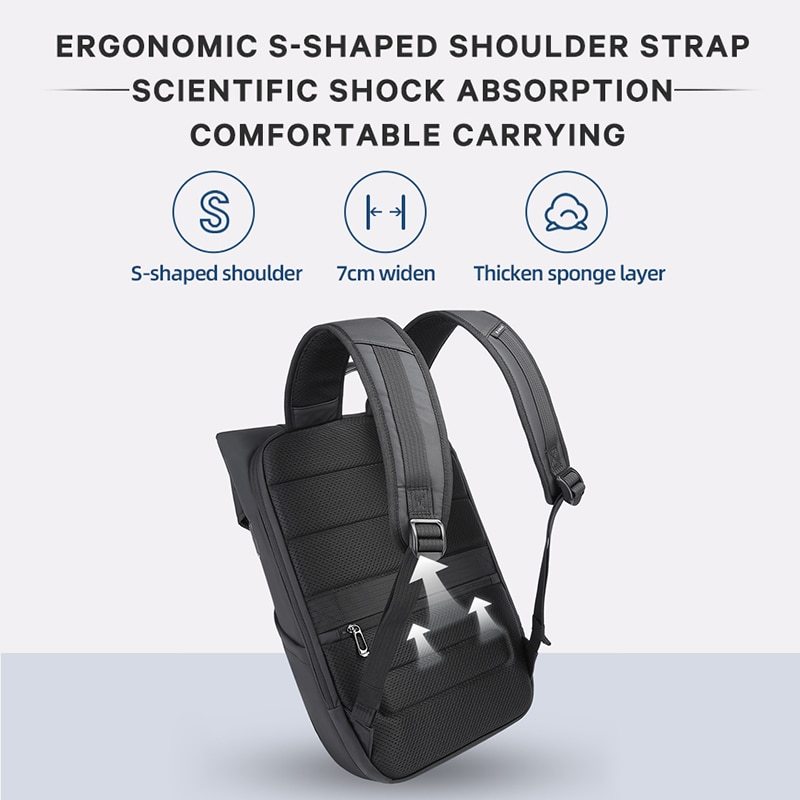 Unique Men Anti theft Waterproof Laptop Backpack 15.6 Inch Daily Work ...