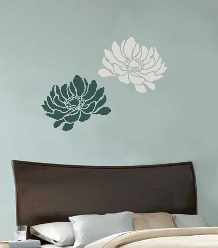 Anemone Grande Flower Stencil - Small Size - Reusable Stencils for ...