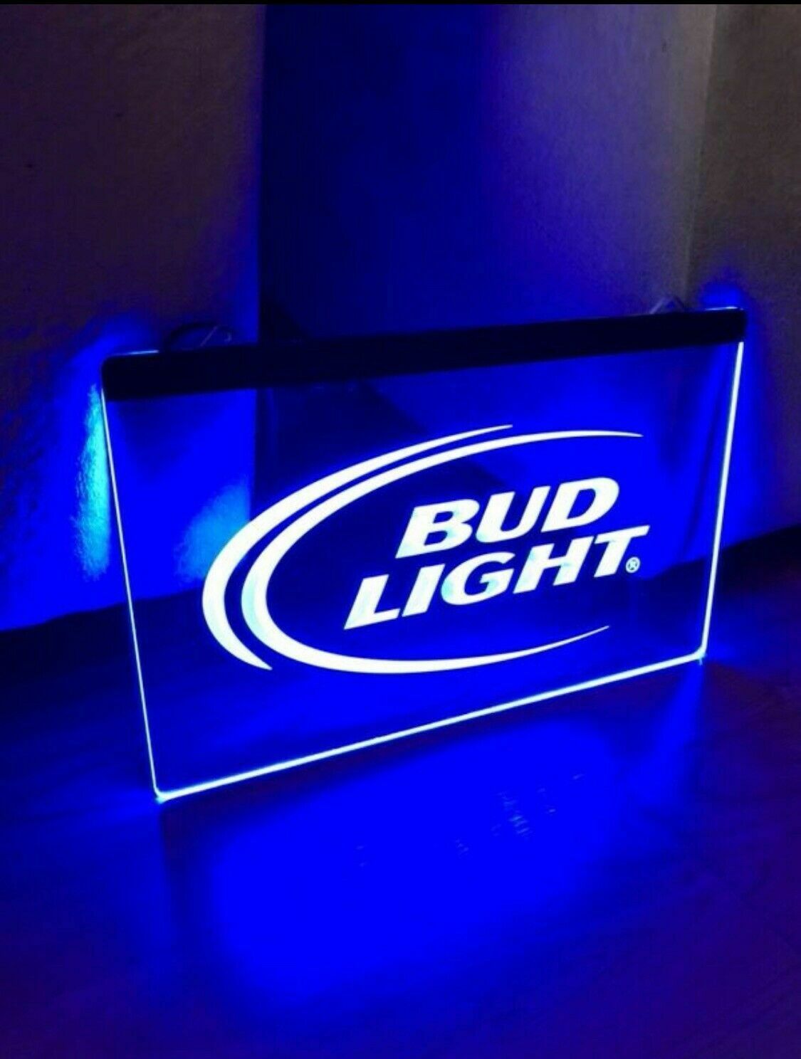 Bud Light Logo Bar Beer 3D Led Neon Sign Hang Signs Wall Home Decor Man ...
