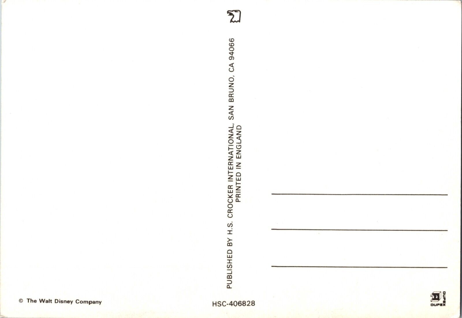 Vtg Postcard Minnie Mouse, The Walt Disney Company, Metallic, Continental - Non-Topographical ...