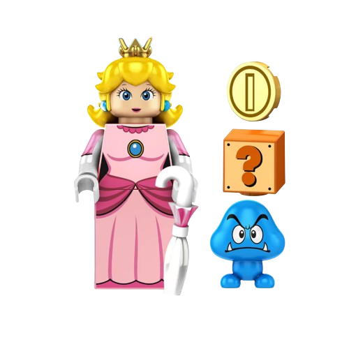 CPBREAK Cartoon Super Mario Princess Peach KF1922 Minifigures Custom ...