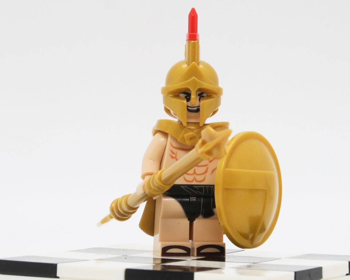 Sparta War Empires Spartan Warrior Soldier Minifigures Weapons and ...