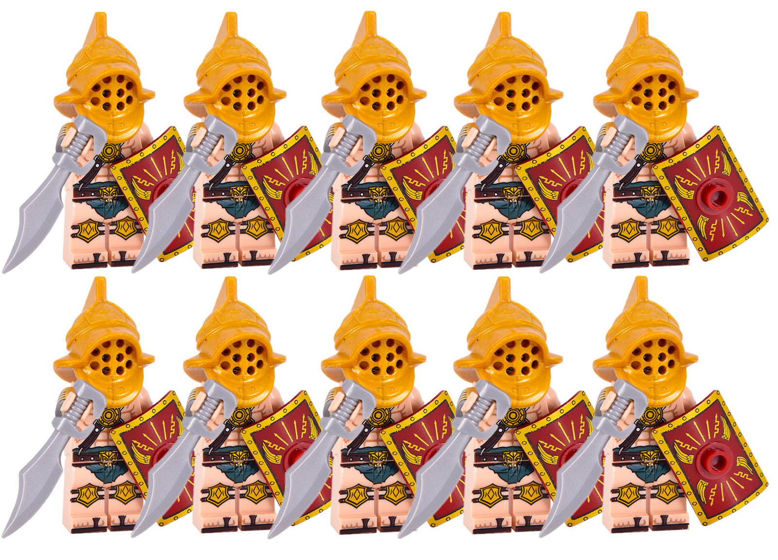 Ancient Roman Gladiator & Centurion 11 Custom Minifigures for ...