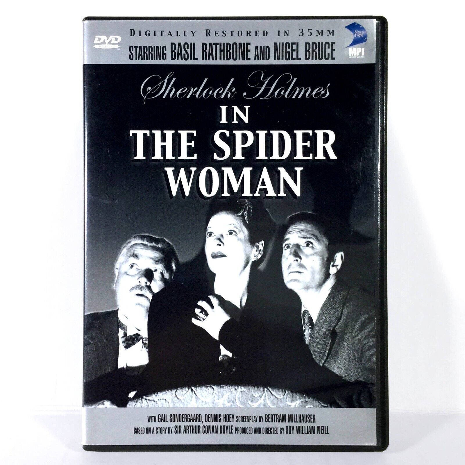 Sherlock Holmes in The Spider Woman (DVD, 1944, Full Screen) Basil Rathbone - DVDs & Blu-ray Discs