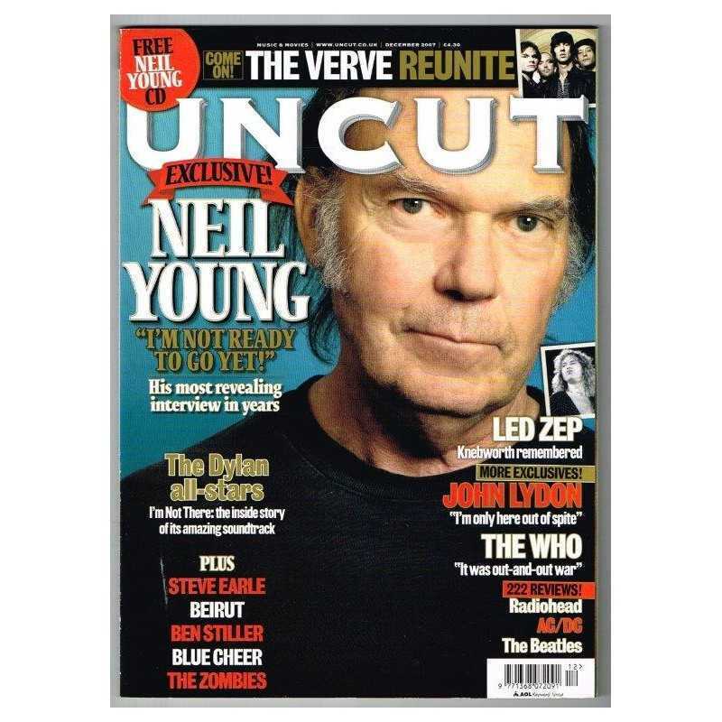 Uncut Magazine December 2007 mbox2887/a Neil Young - The Dylan All ...