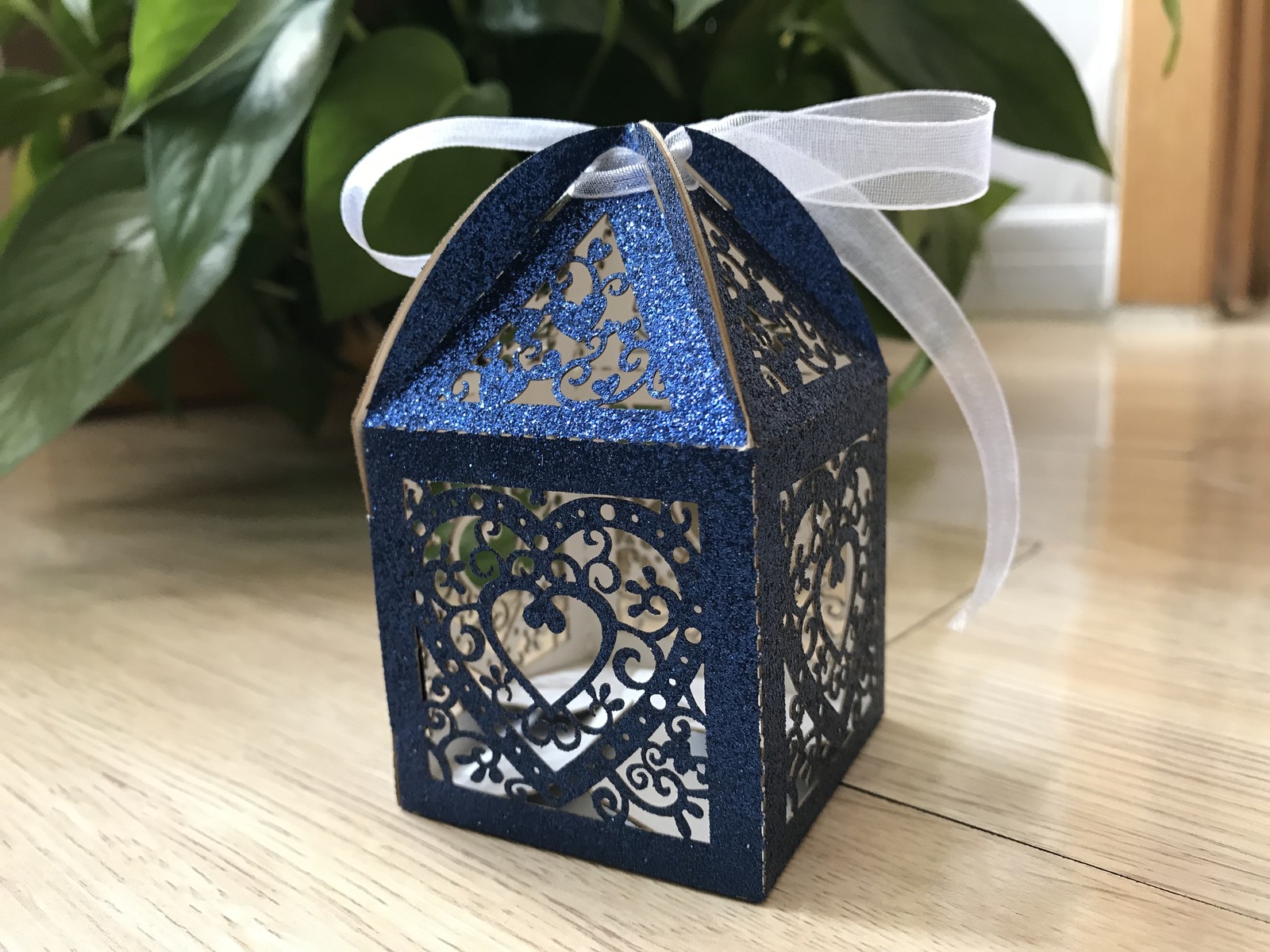 Small Gift Packaging Boxes,Glitter Paper Box,100pcs Laser Cut Wedding ...