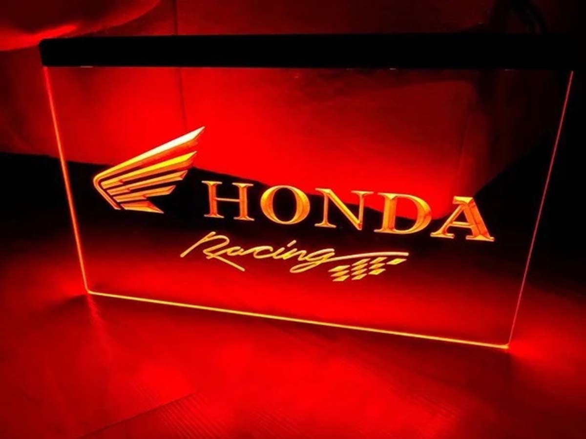 Honda Racing Led Neon Sign Hang Sign Wall Home Decor Garage Art - Other ...