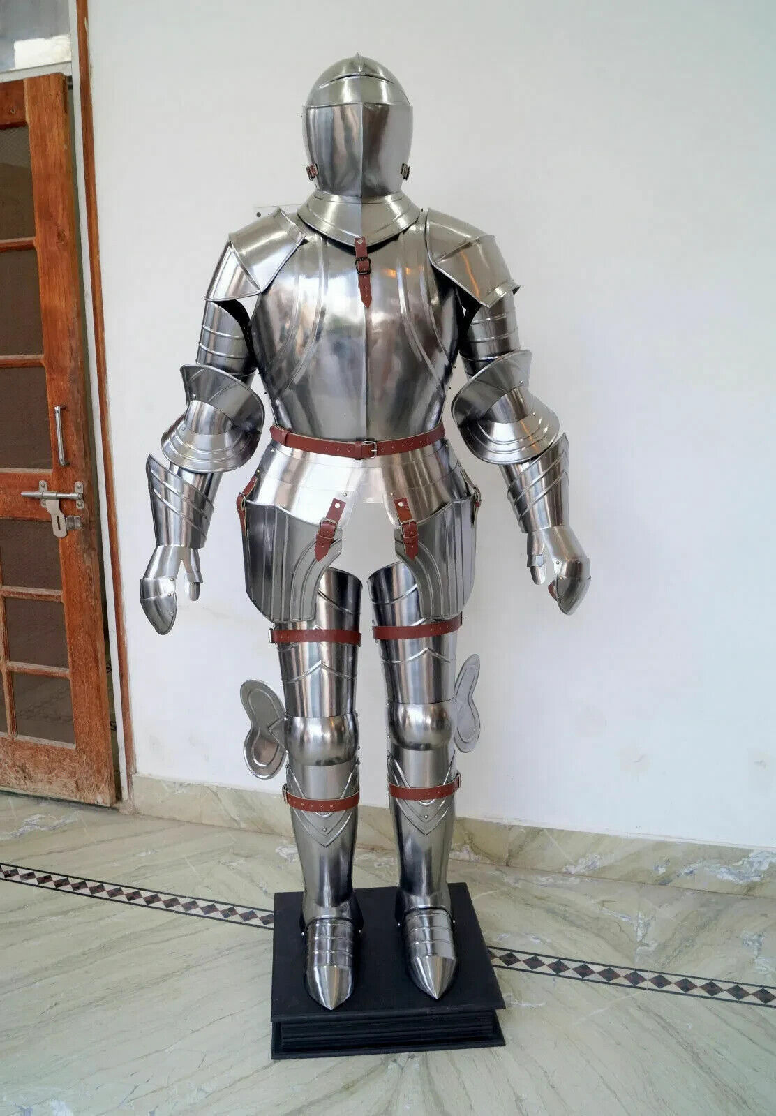 Medieval Full Body Armor Suit 15th Century Knight Combat decor Armor ...
