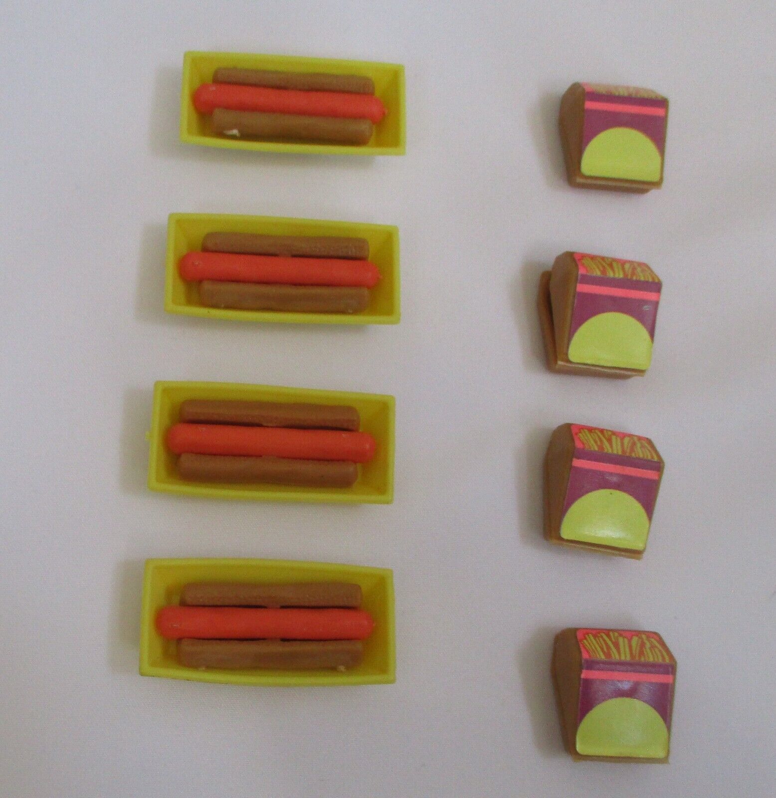 Barbie Hotdog Stand Replacement Fries & Hotdogs 4 Each - Dolls ...