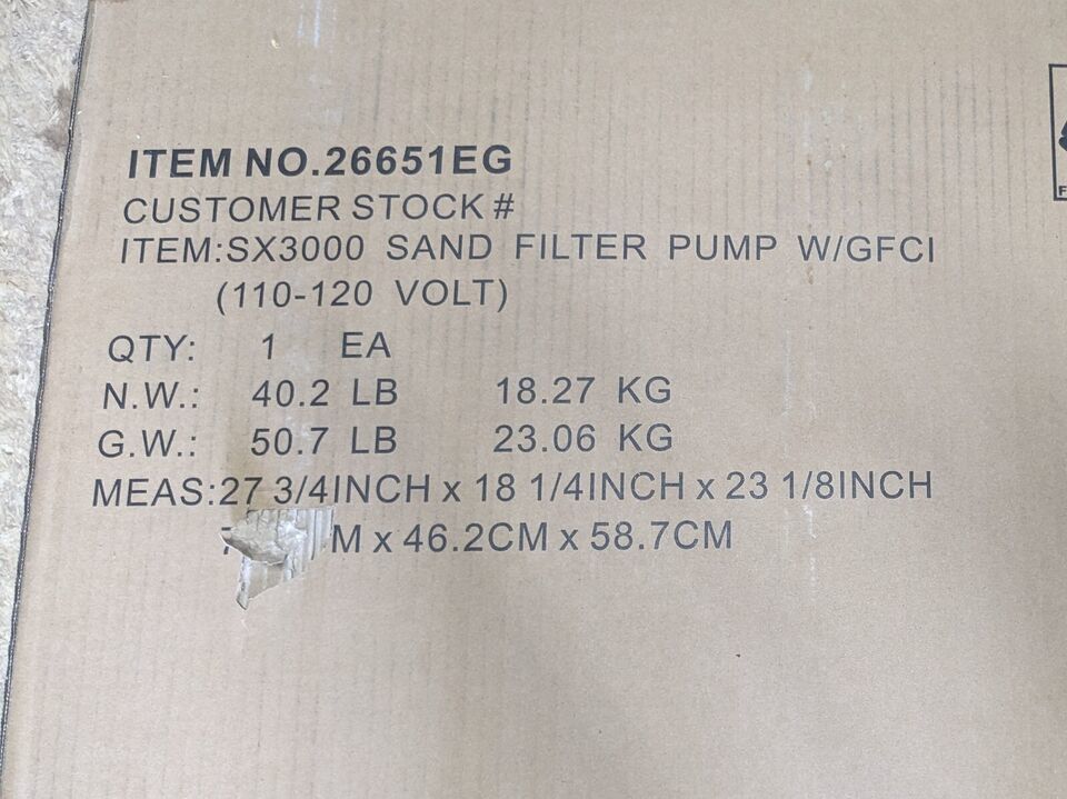 Intex 26651EG Krystal Clear 3000 GPH Above Ground Swimming Pool Sand ...
