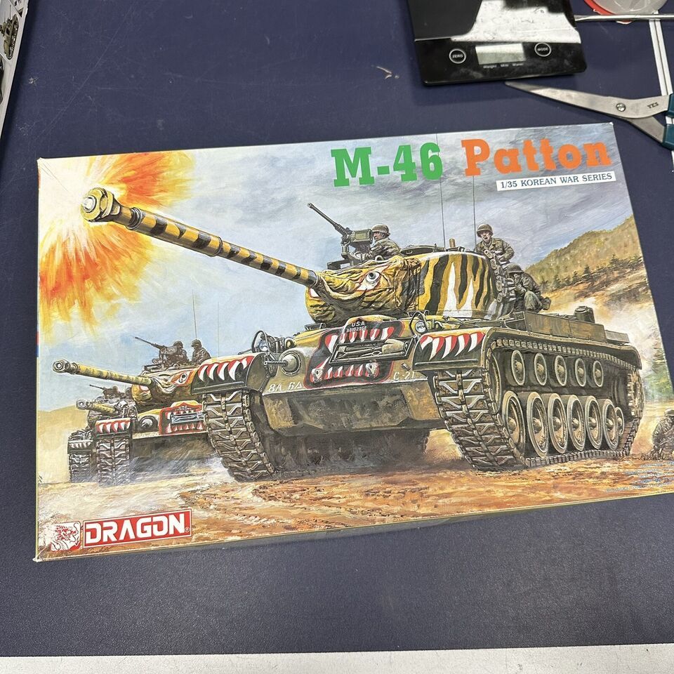 NEW Dragon Models Korean War 1/35 Scale M46 Patton Tank Model Kit 6805 ...
