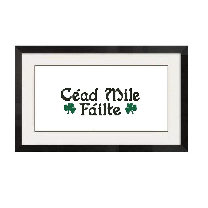 ALL STITCHES - CEAD MILE FAILTE CROSS STTICH PATTERN .PDF -828 ...