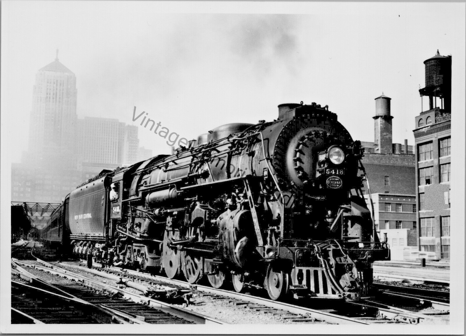 Vintage New York Central System Railway 5418 Steam Locomotive T2-372 ...
