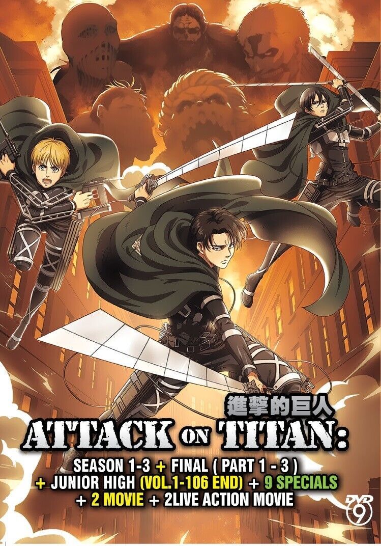 Attack On Titan (AoT) Complete Collection Edition Boxset Anime DVD ...