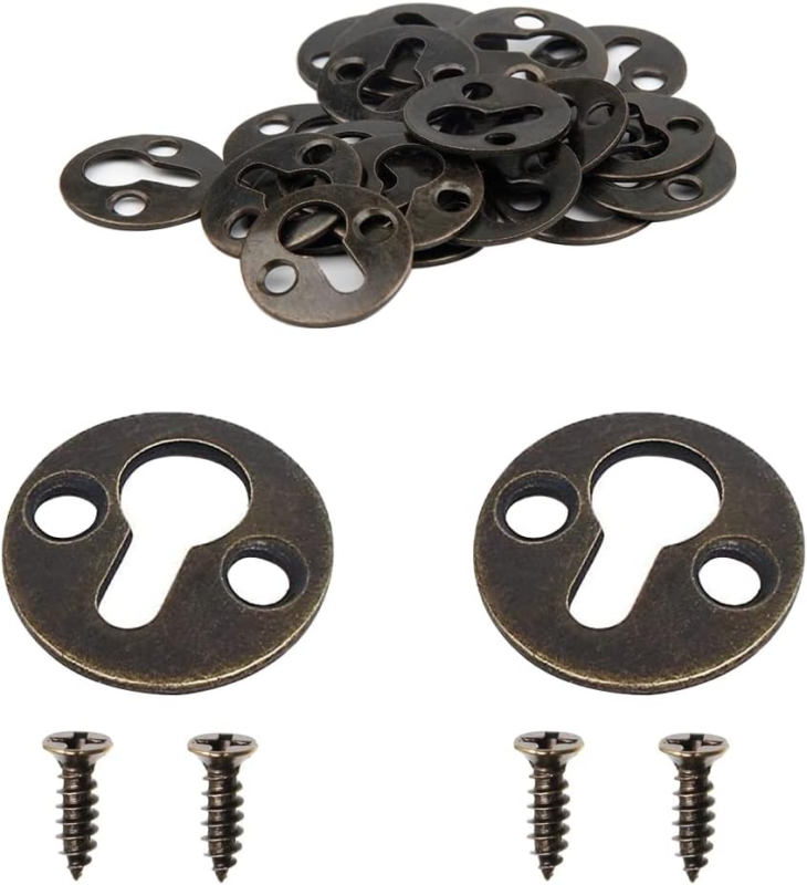 50Pcs round 25Mm / 1-Inch Mortise Type Metal Keyhole Hangers Shelf ...