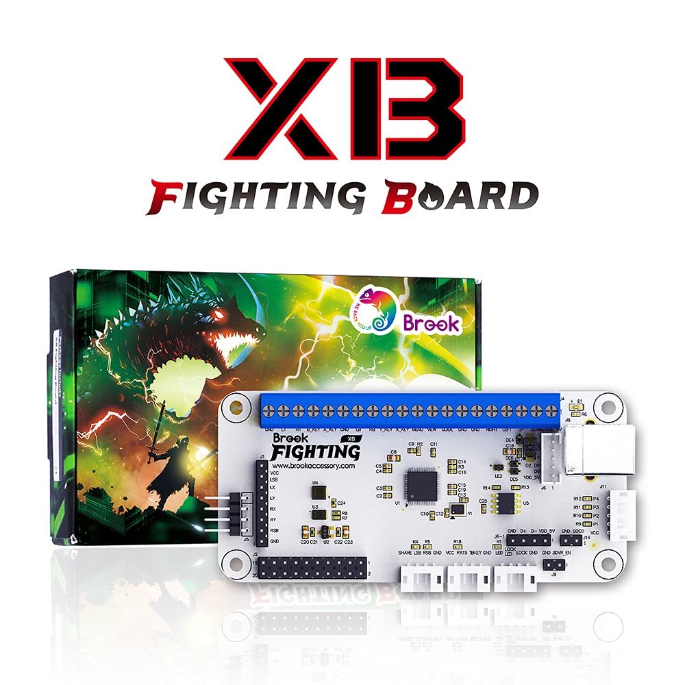 Brook Xb Fighting Board - Pre-Installed Header Version, Arcade Stick Pcb, And Pc - Video Game ...