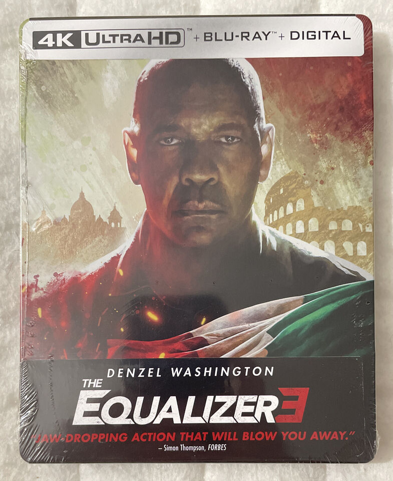 The Equalizer 3 Steelbook 4K Ultra HD Blu-Ray+ Blu-Ray + Digital Brand New - DVDs & Blu-ray Discs