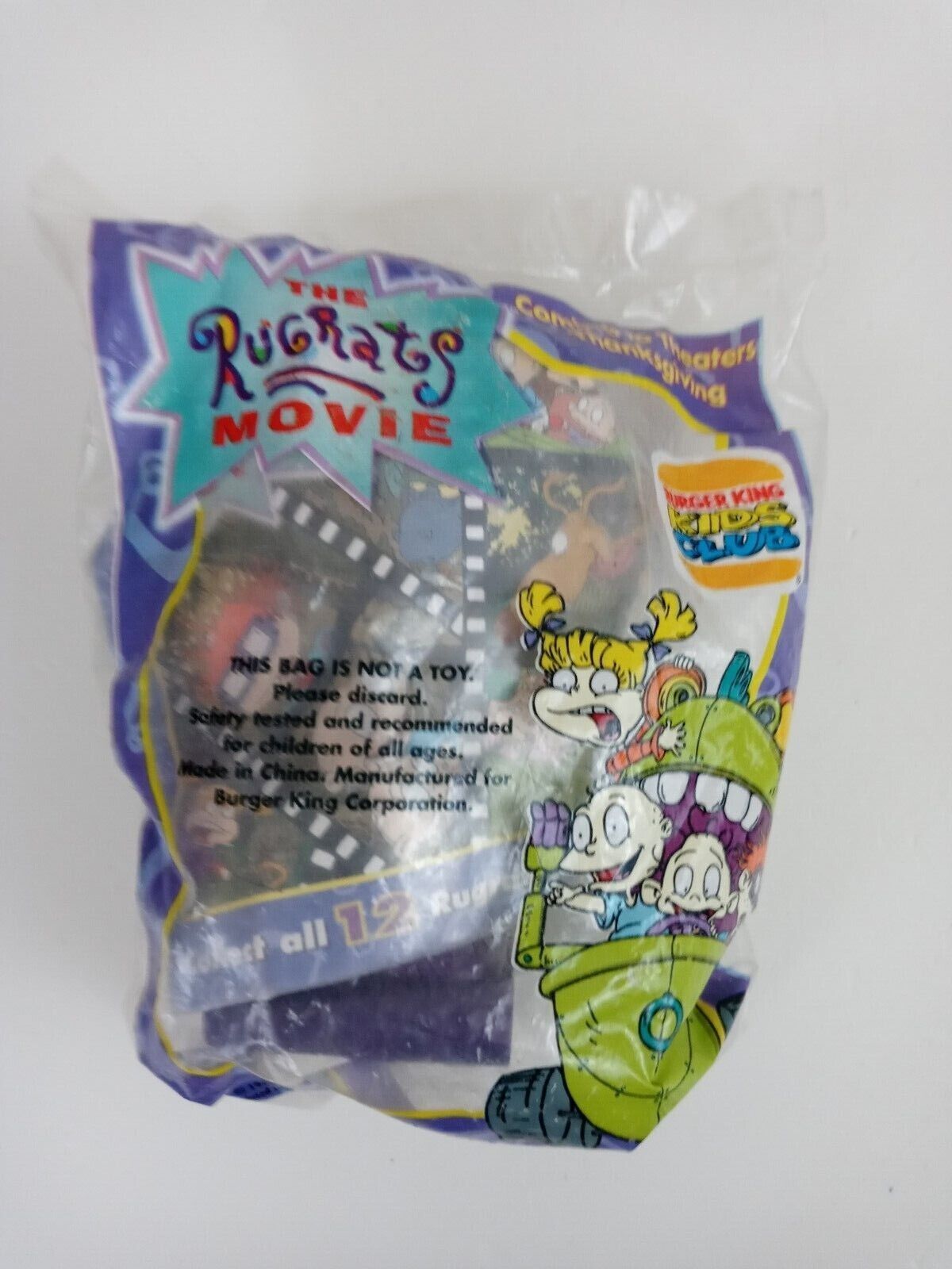 New 1998 Burger King kids Meal Toy Rugrats Movie Wind Up Angelica ...