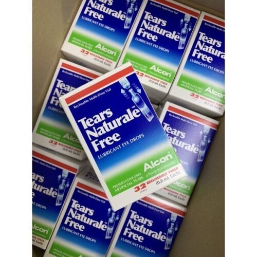 4 Boxes ALCON TEARS NATURALE FREE 32 Vial (0.8ml) LUBRICANT EYE TEAR ...