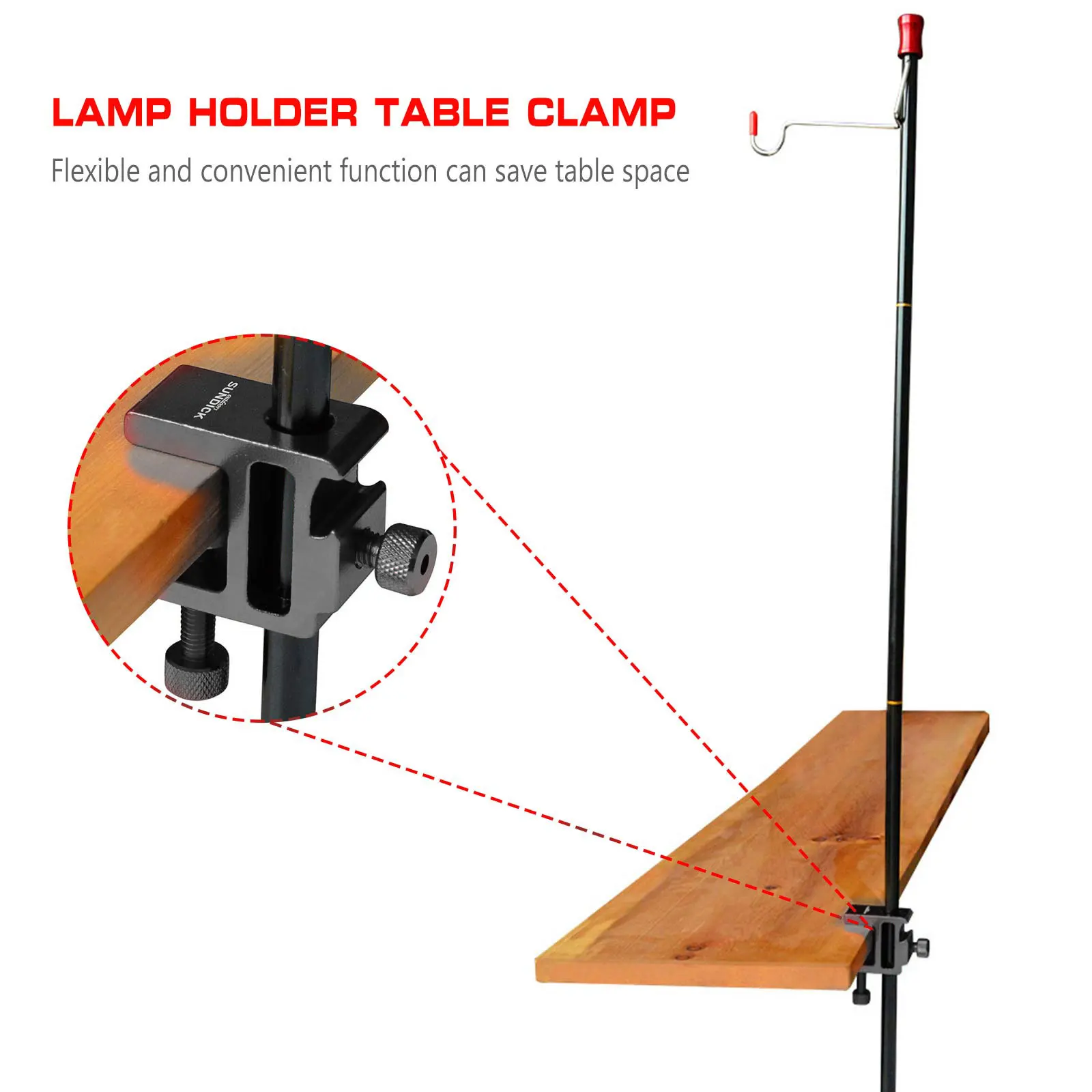 Light Stand Table Clamp Light Pole Desk Mount Stand Table Fixing Clamp ...