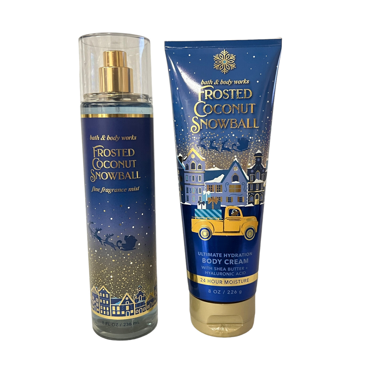 Bath & Body Works Frosted Coconut Snowball Fine Fragrance Mist Set 8 fl ...