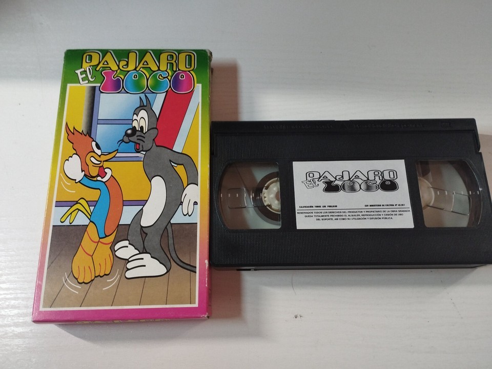 El Oiseau loco Animation Dessin Animé - VHS Film Tape Espagnol - VHS Tapes