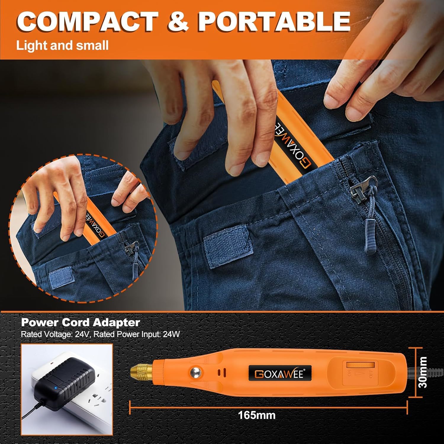 Corded Rotary Tool Kit For Crafts, Goxawee Mini Power Tool With, Diy ...