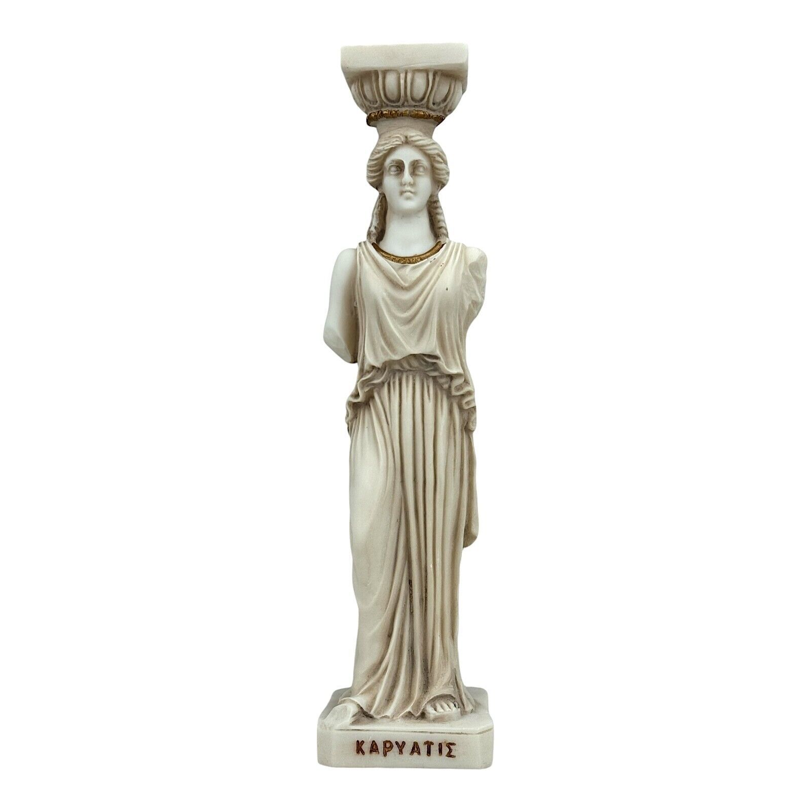Caryatid Erechtheion Acropolis Athens Greek Grey Patina Statue Cast ...
