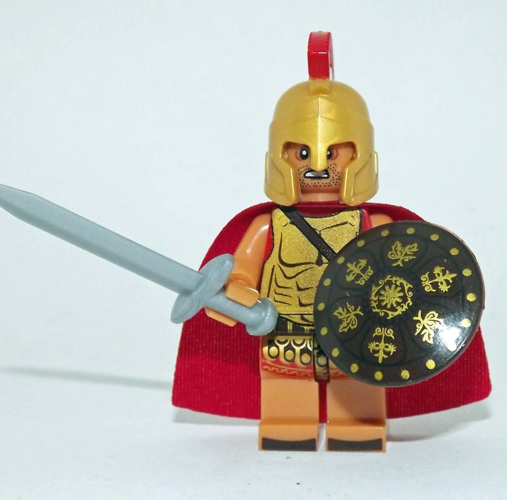 King Leonidas Spartan Warrior Greek Minifigure Packs - LEGO (R) Minifigures