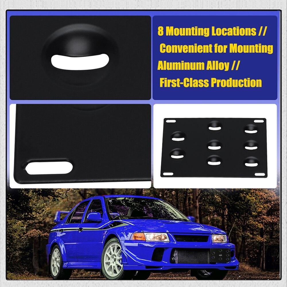 JDM Front Tow Hook License Plate Mount Bracket Holder For BMW Subaru ...