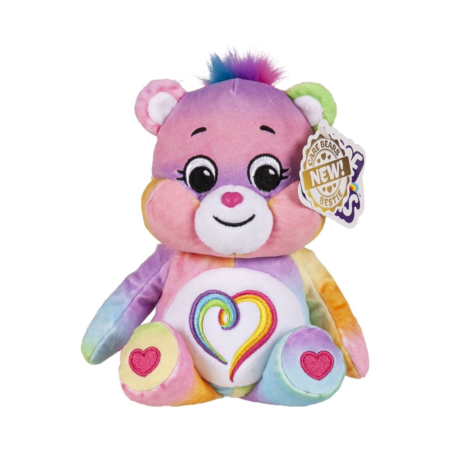 Care Bears 2021 Togetherness Bear Bean Plush 9 inch Love All Rainbow ...